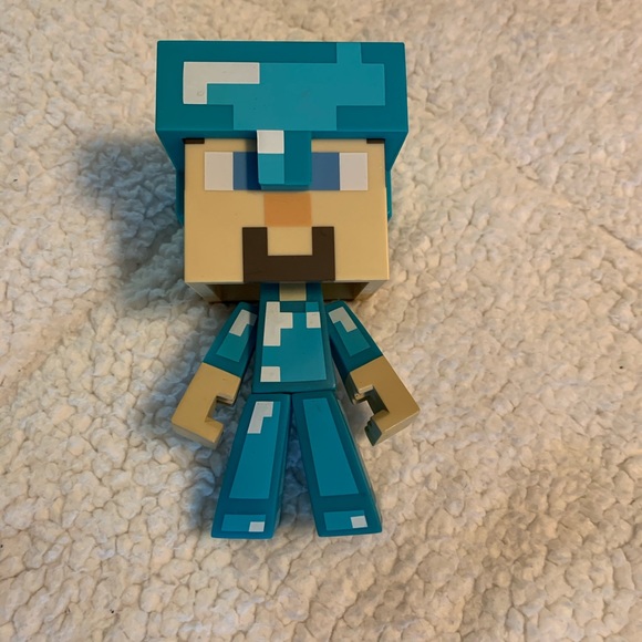 Minecraft | Toys | Minecraft Steve Figure 2 Blocks And Sword | Poshmark